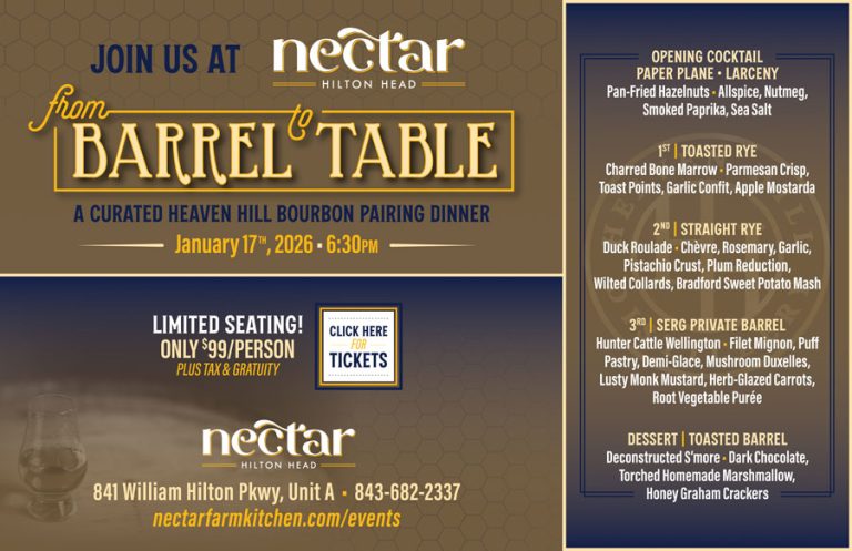 Exclusive Bourbon Dinner Ft. Elijah Craig – Nectar Farm Kitchen